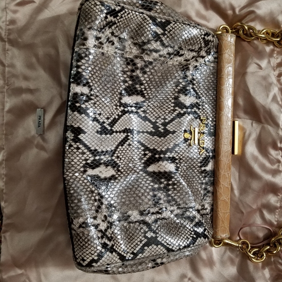 Prada | Bags | Authentic Prada Python Bag | Poshmark